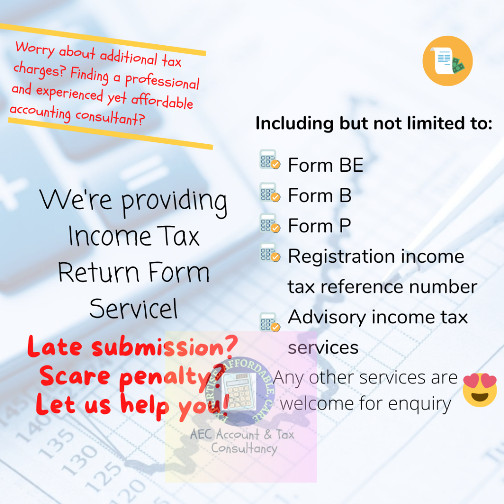 TAX COMPUTATION/ FORM P (E-FILLING LHDN INCOME TAX SUBMISSION) 合伙公司报账服务 ...