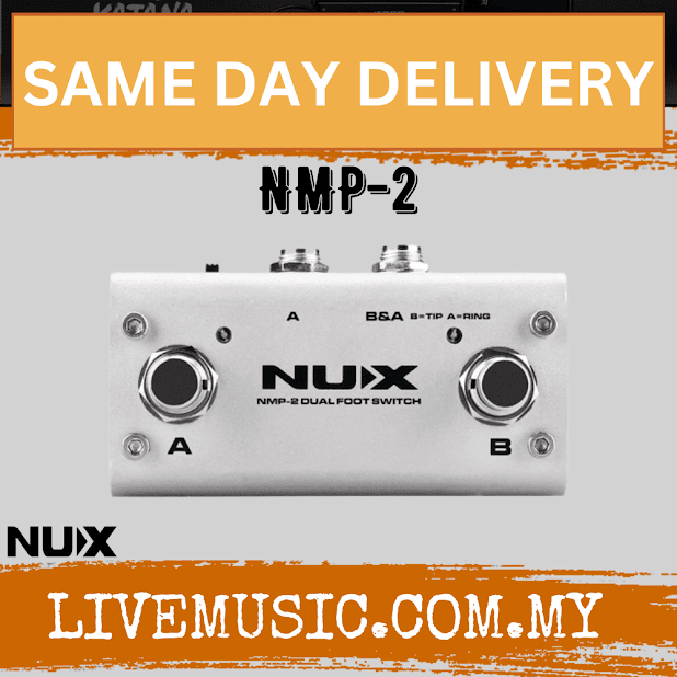 NUX NMP-2 Dual Foot Switch Universal Controller For Keyboard, Modules ...