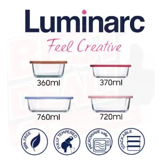 Luminarc Container 4Set - Soft lid | Shopee Malaysia