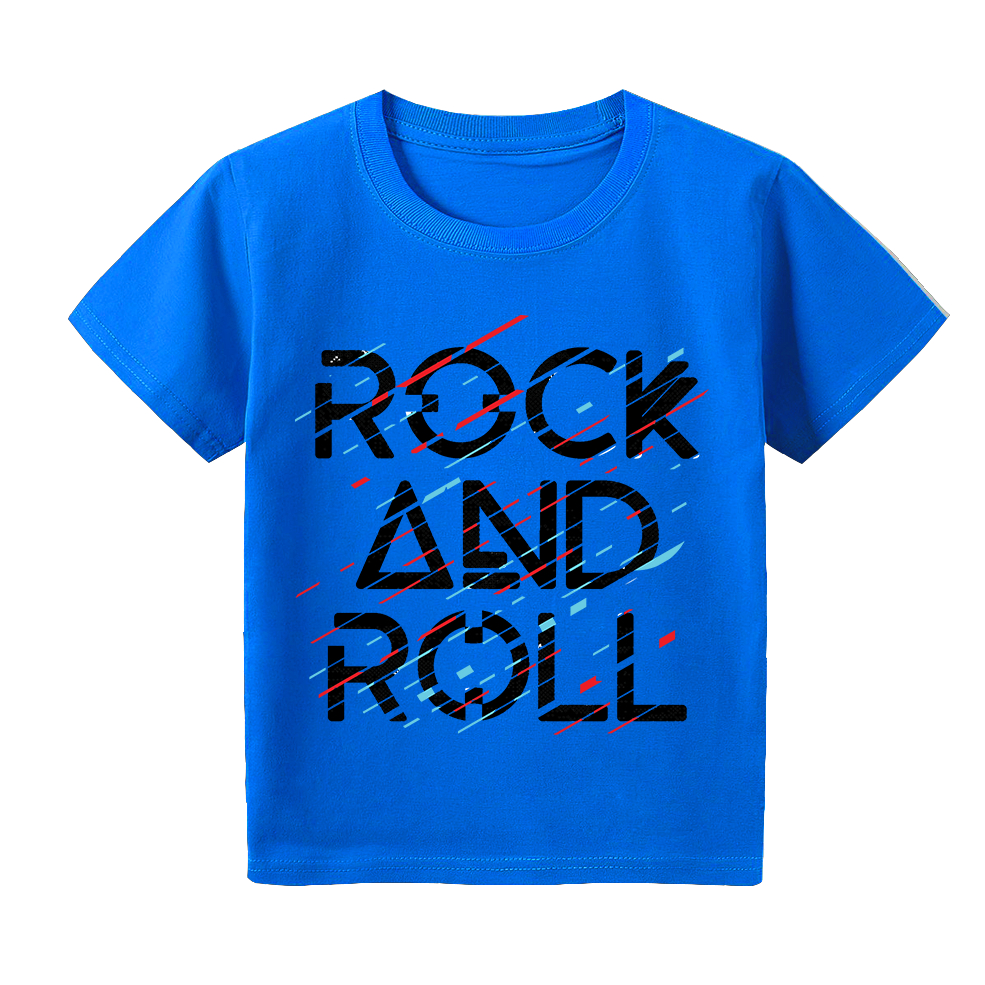 t-shirt rock & roll viral street wear baju budak kanak kanak short ...