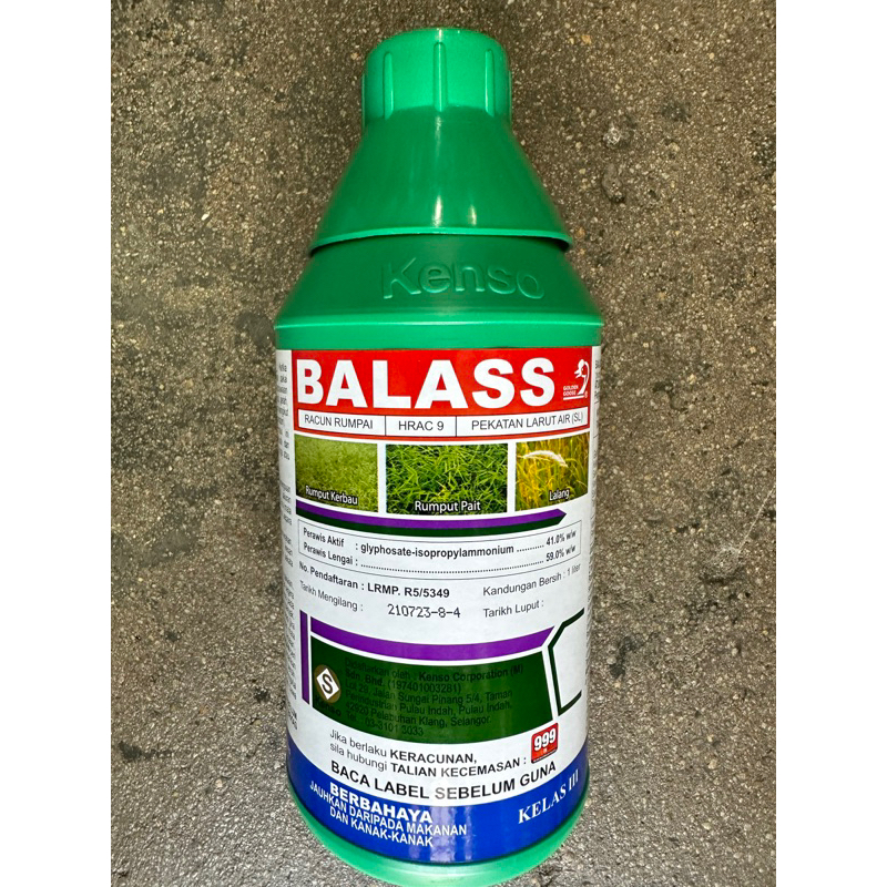 Balass 1Liter /Racun Rumput/Herbicide/Glyphosate 41% | Shopee Malaysia