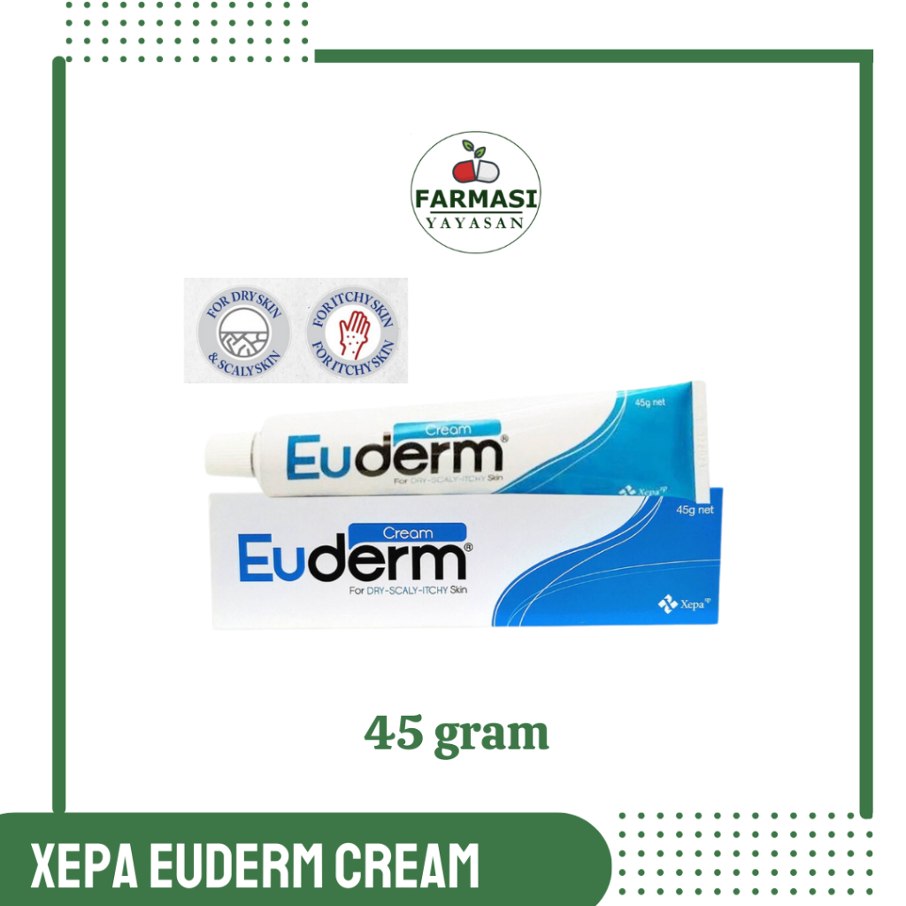 Euderm Cream For Dry Scaly Itchy Skin 45g (Krim untuk Masalah Kulit ...