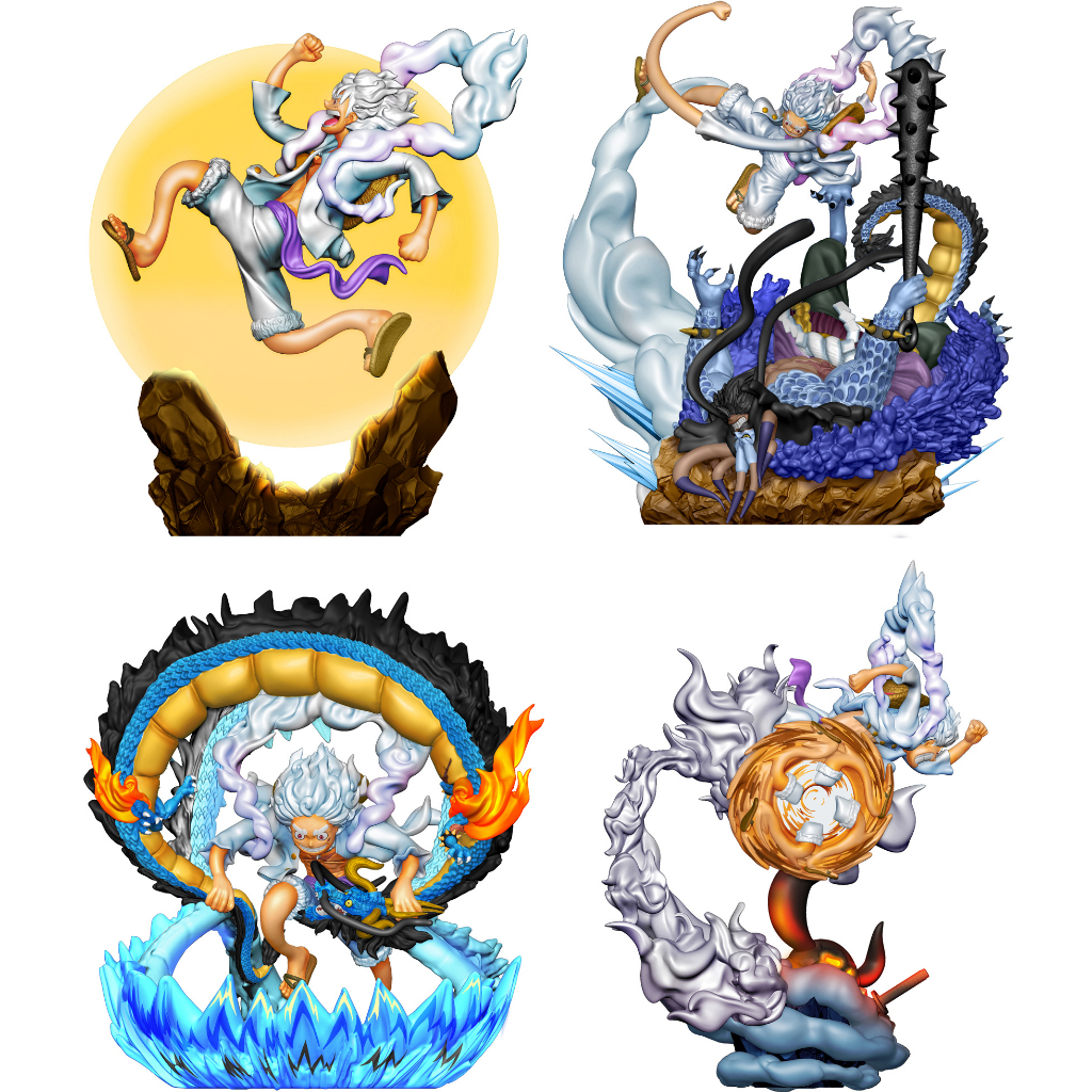 【Ready Stock】Megahouse One Piece Logbox Rebirth Luffy Gear 5 Figure ...