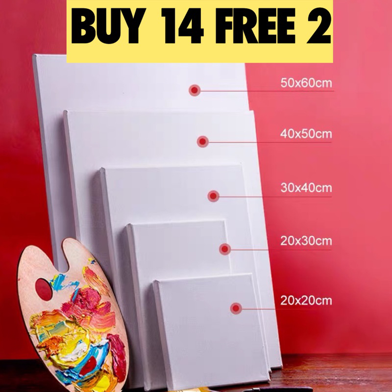 Stretched Canvas Board Frame / kanvas lukis / drawing canvas / Lukisan ...
