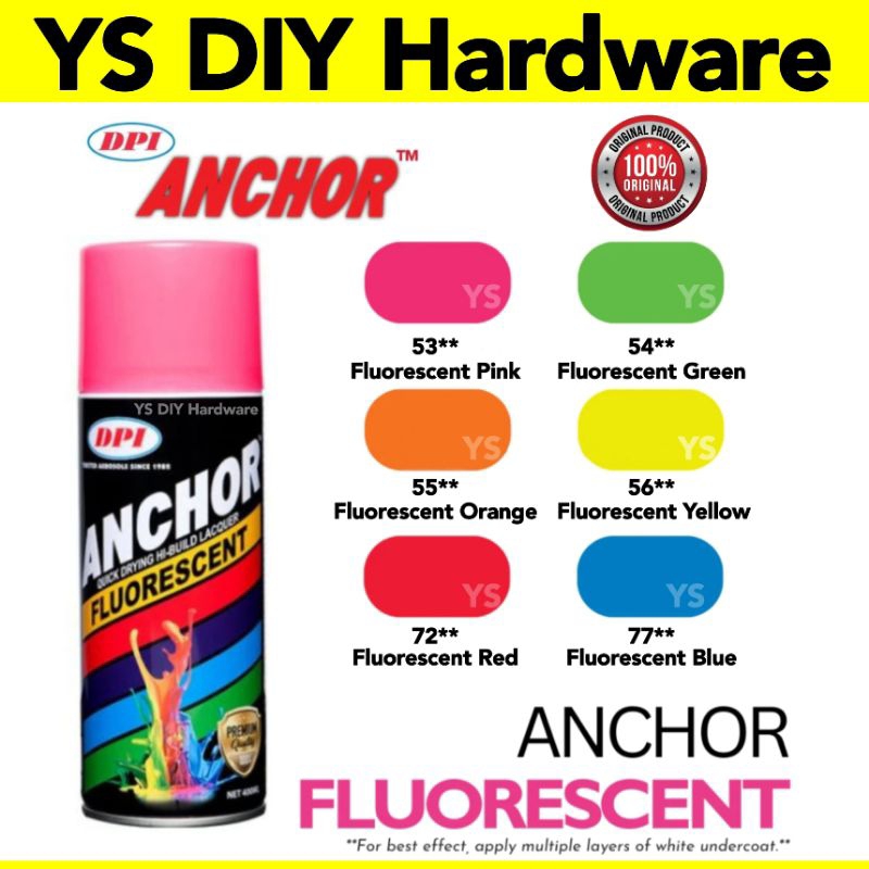 Anchor Fluorescent Spray Paint 400ml | Shopee Malaysia