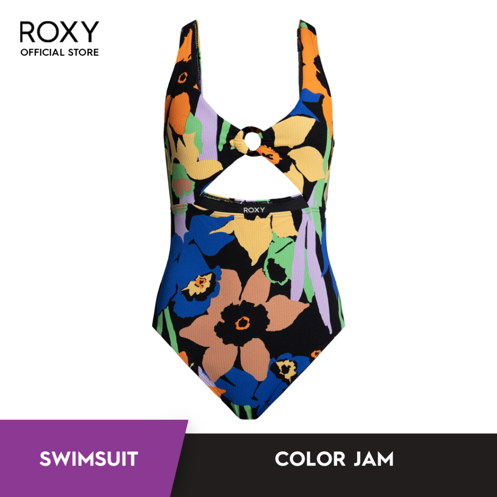 Roxy Color Jam One-Piece Swimsuit | Shopee Malaysia