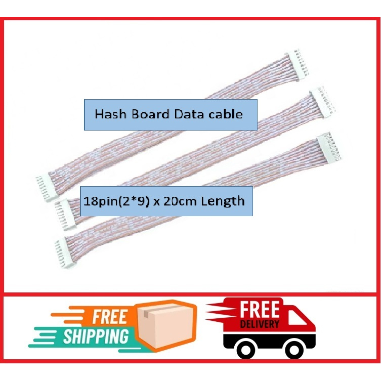 [NEW] [CLEAR STOCK] Antminer Hash board Data signal cable (排线)18 pin (2 ...