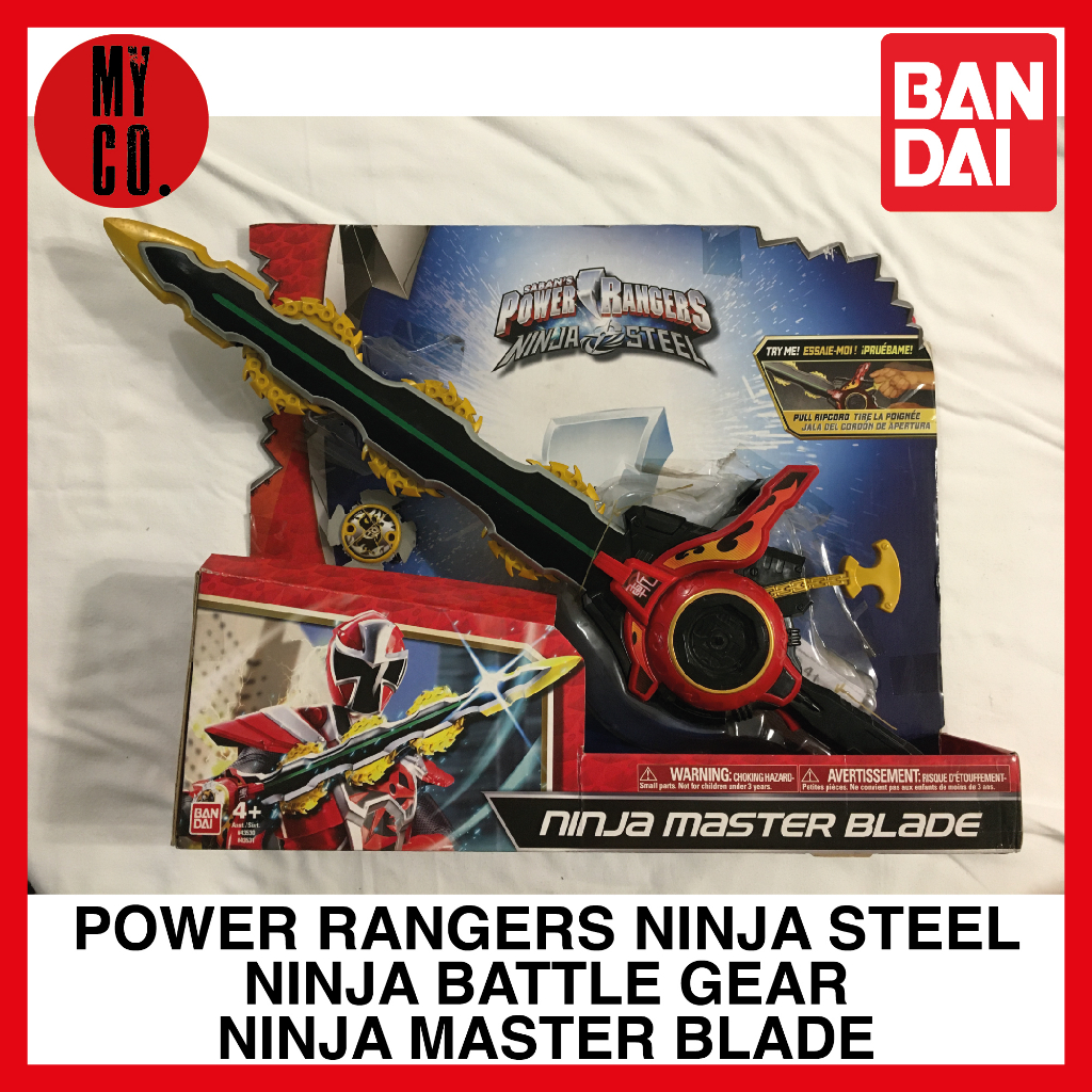 POWER RANGERS NINJA STEEL NINJA BATTLE GEAR - NINJA MASTER BLADE BANDAI ...