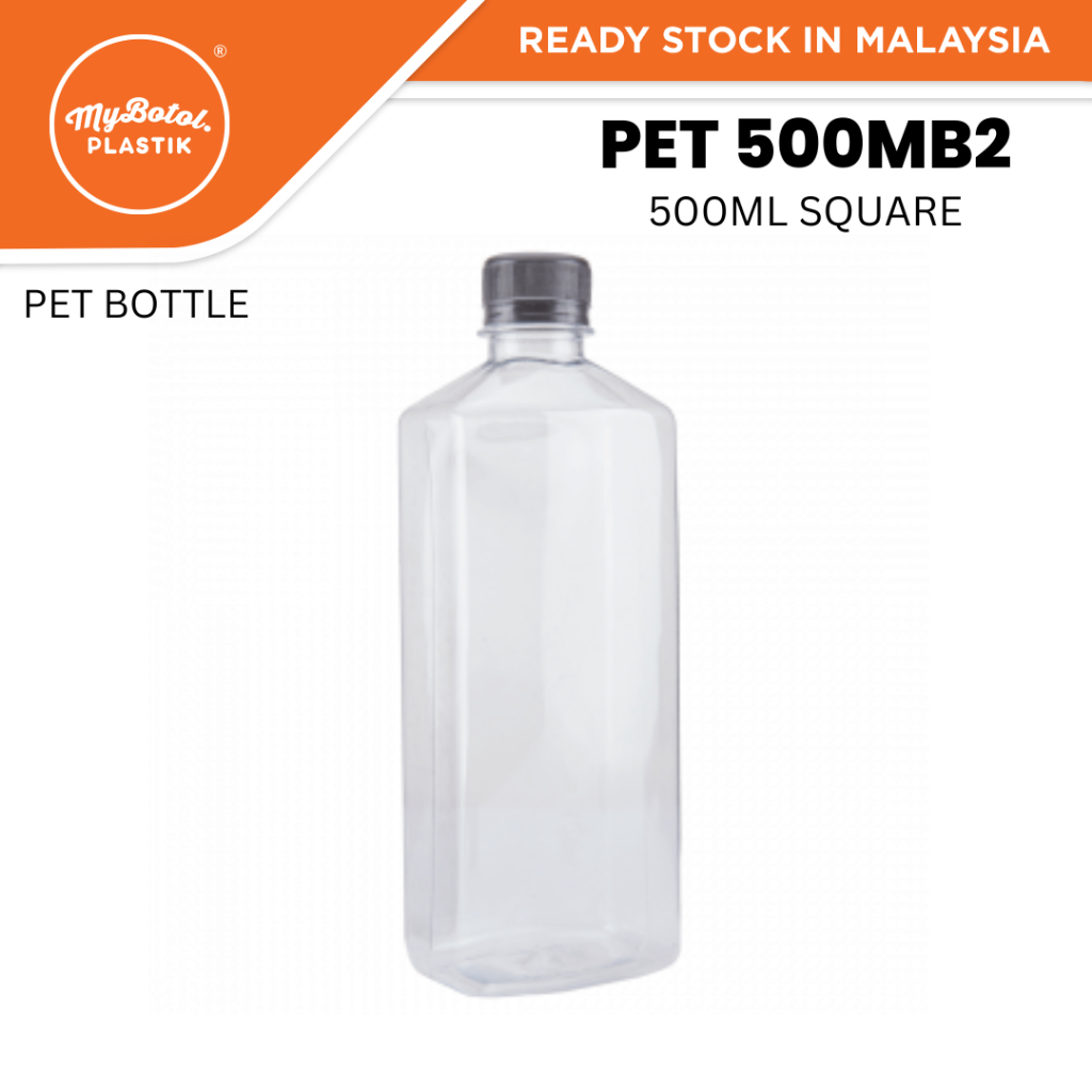 [mybotol] 500ML | 100PCS Per Bundle BOTOL PLASTIK KOSONG | BOTOL PETAK ...