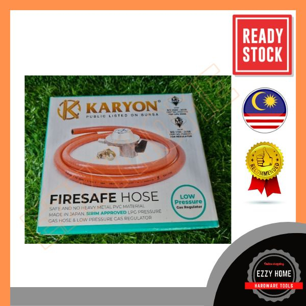 KARYON Firesafe LPG High Pressure Hose Set (Sirim Approved) 10mm x 1.5m ...
