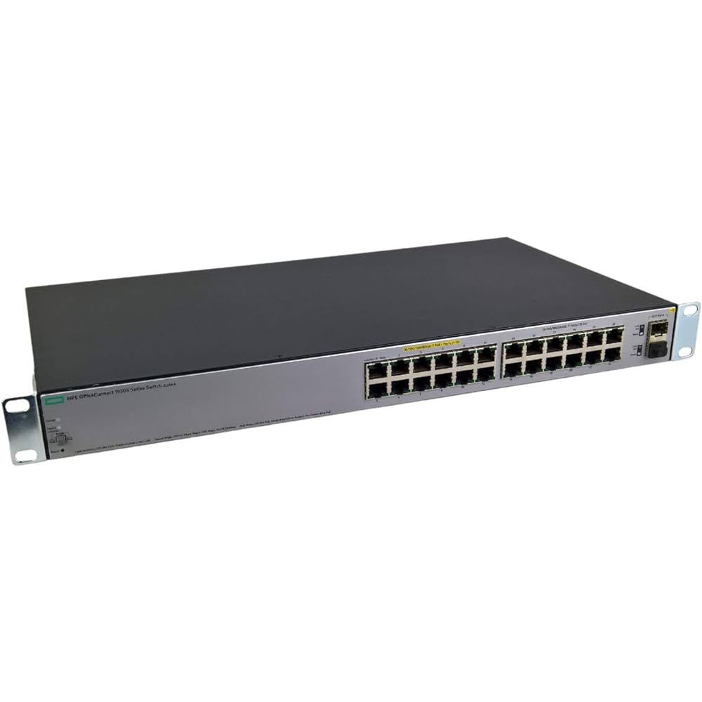 JL384A HPE OfficeConnect 1920S 24G 2SFP PPoE+ 185W Switch (USED ...