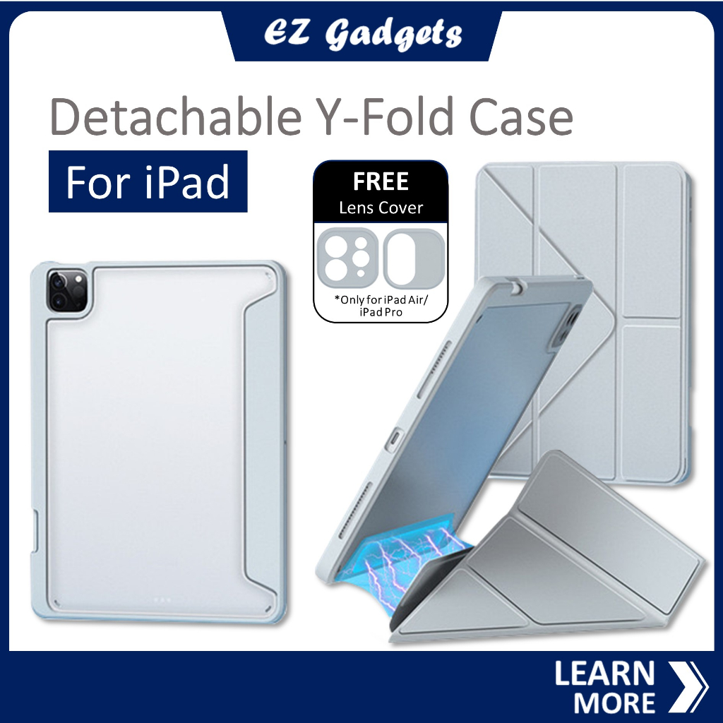 Magnetic Detachable Case for iPad Air 5 4 iPad Pro 11 iPad 10 9 8 ...