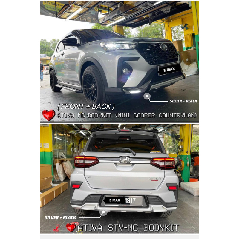 PERODUA ATIVA STV MC BODYKIT (MINI COOPER COUNTRYMAN DESIGN) FRONT BACK ...