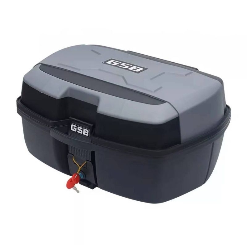 GSB 37L 47L Top Box lock Motorcycle Box Storage Extra Trunk Waterproof ...