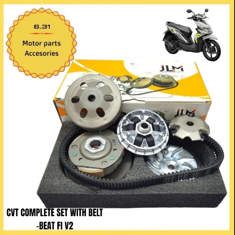 JLM HONDA BEAT V2 BEAT 110 2020-2023 CVT TRANSMISSION SYSTEM SET PULLEY ...