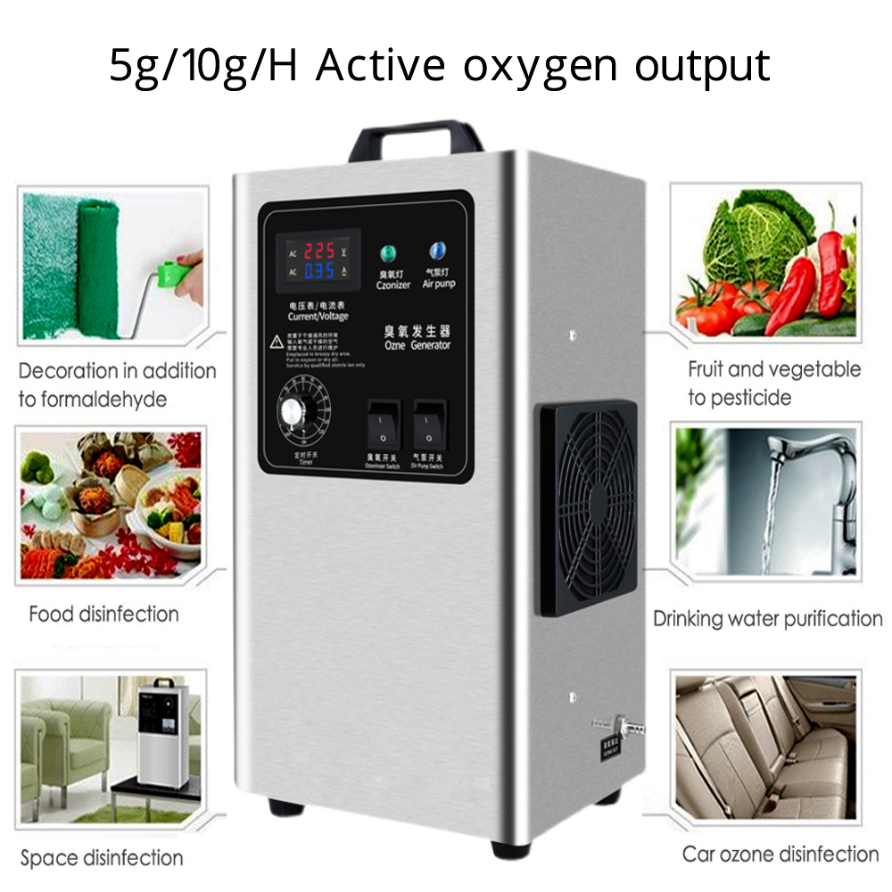 Ozone Generator 220v 5/10g Ozonator Commercial Formaldehyde Removal Ozone Disinfection Machine ...