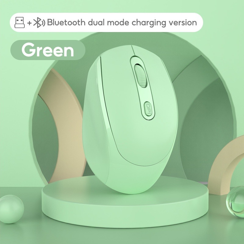 256 2.4G + Bluetooth Dual Mode Wireless Mouse Ergonomics Design ...