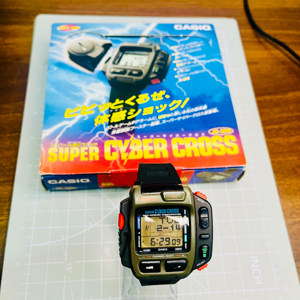 ORIGINAL CASIO JG-200 SUPER CYBER CROSS | IR BEAM GAME WATCH ORIGINAL CASIO JG-200 SUPER CYBER CROSS | IR BEAM GAME WATCH