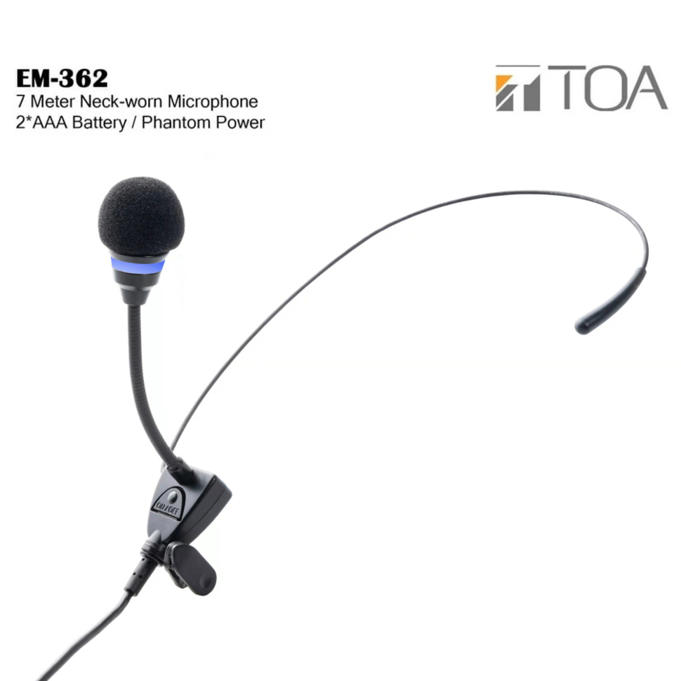 TOA EM-362 Neck-worn Microphone with 7meter cable ( READY STOCK ...