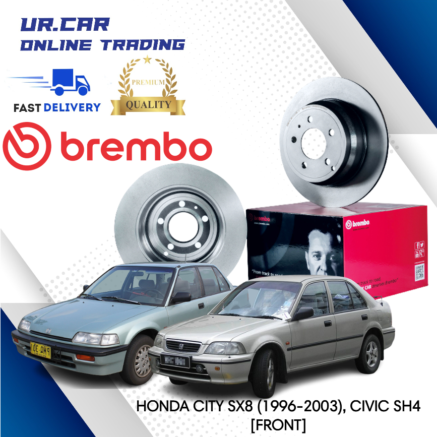 BREMBO HONDA DISC BRAKE ROTOR CITY SX8 (1996 - 2003) , CIVIC SH4 FRONT ...