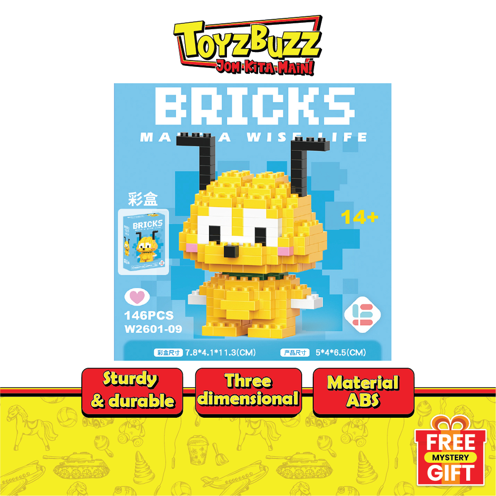 TOYZ BUZZ 3D Mini Building Block Cartoon DIY Disney Character Model Puzzle Game Block Toys现货 3D ...