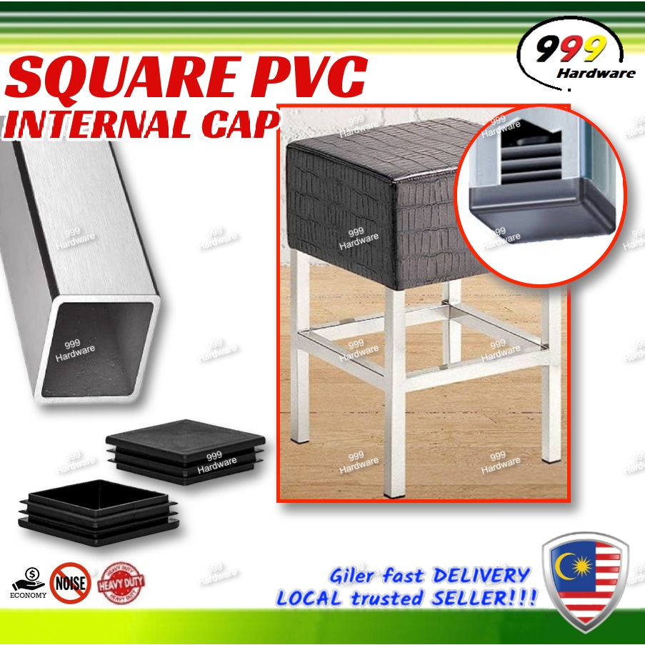 999 PVC Hollow Square End Cap / Furniture End Caps/ Plastic Insert Tube ...