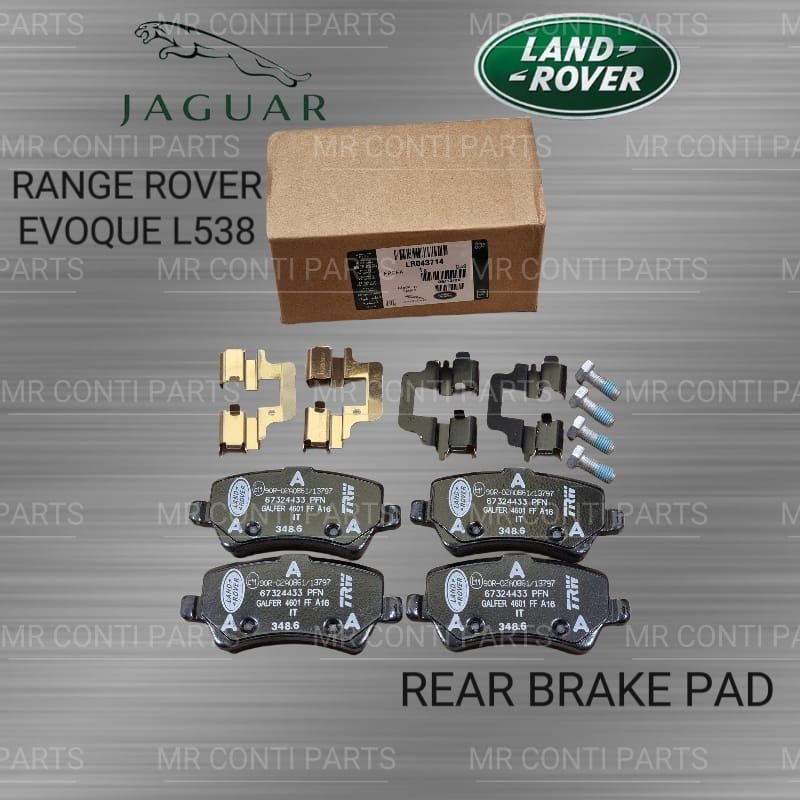 (100% ORIGINAL) REAR BRAKE PAD EVOQUE L538 FREELANDER 2 L359 LAND ROVER ...