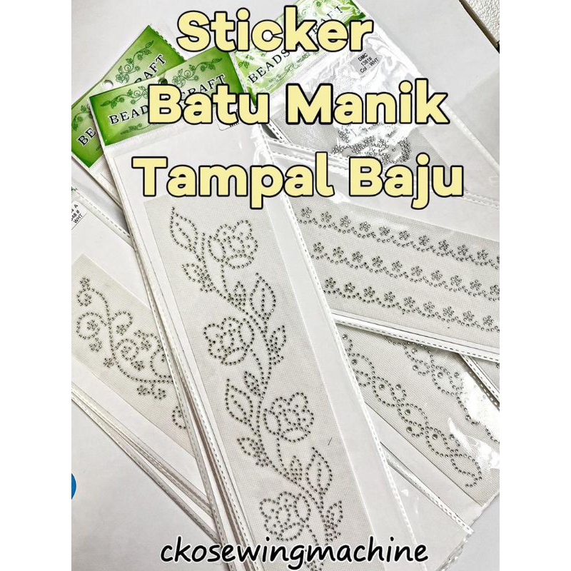 Sticker Hotfix butu manik Tampal / Sticker untuk Aksessori tudung ...