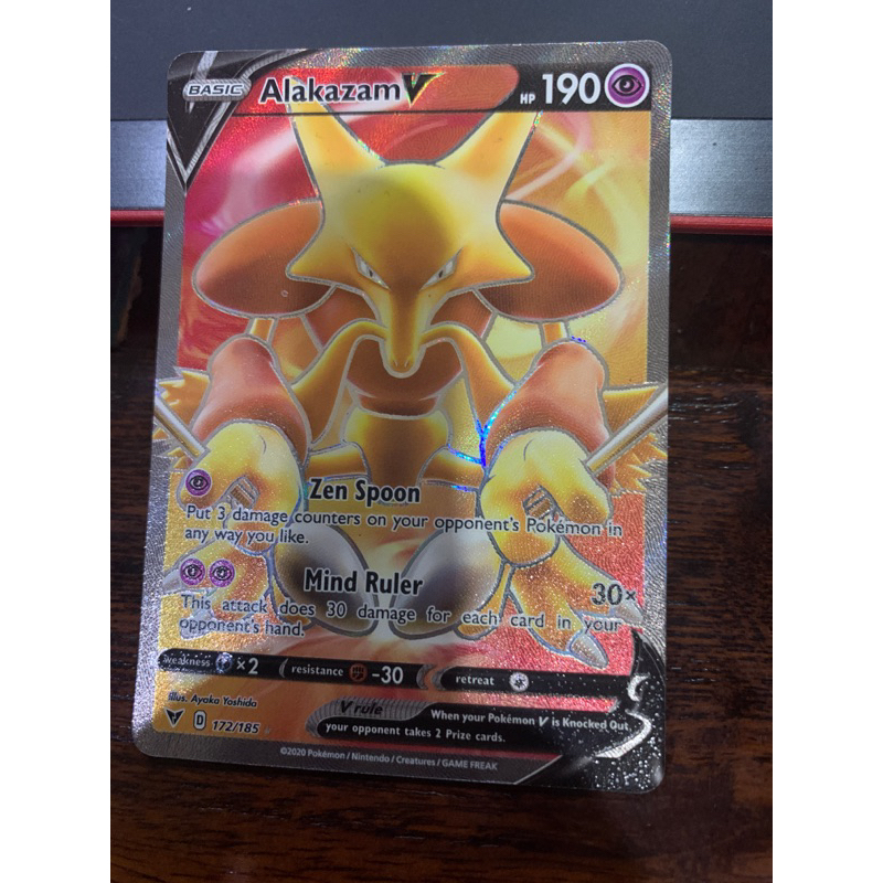 Pokemon Tcg - Alakazam V full art | Shopee Malaysia