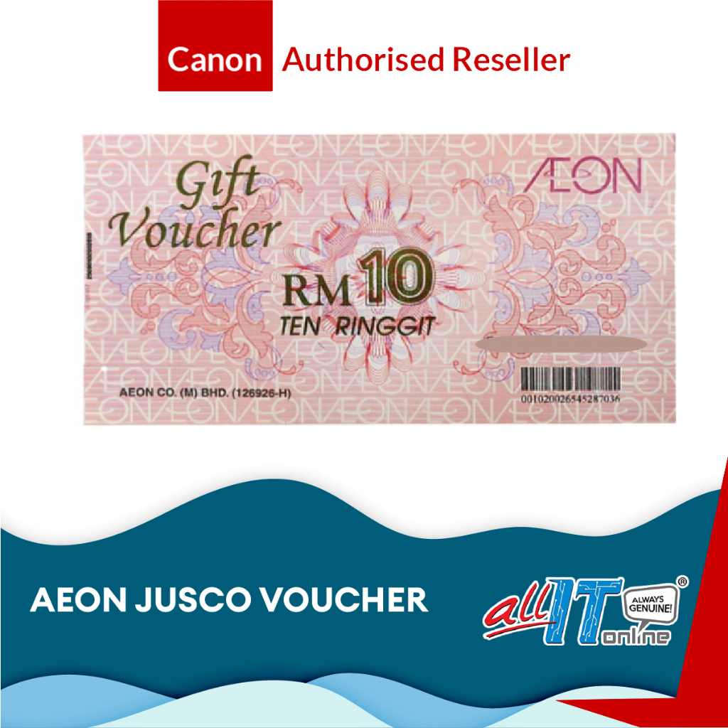 Aeon Jusco Voucher RM10 - For Gift With Purchases Only | Shopee Malaysia