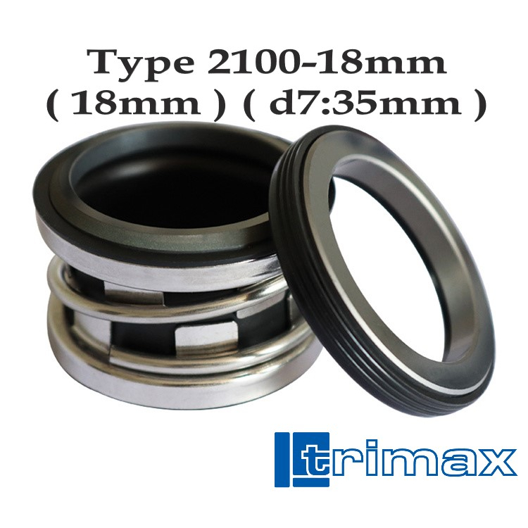 Type 2100-18mm ( 18mm ) ( d7:35mm ) Sic / Sic / Viton Elastomer Bellow ...