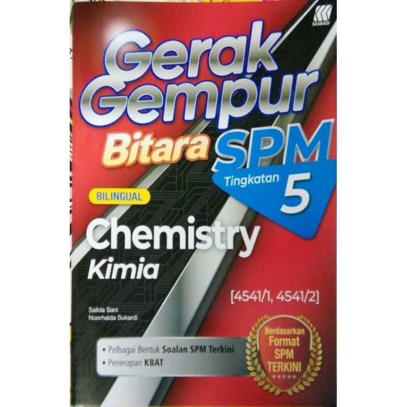 GERAK GEMPUR BITARA SPM CHEMISTRY TING 5 (BILINGUAL) | Shopee Malaysia