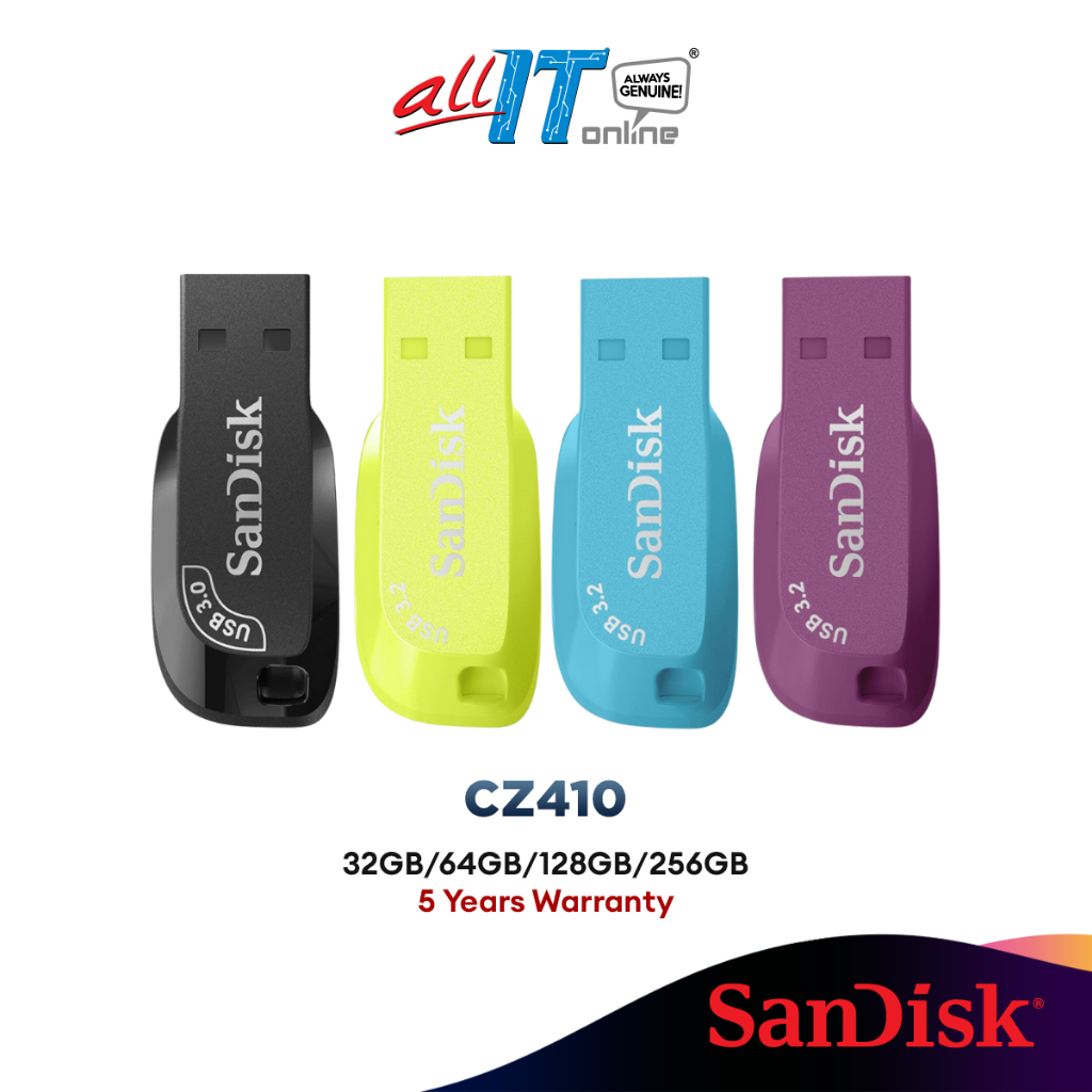 SanDisk CZ410 Ultra Shift™ Pendrive USB 3.0 Flash Drive Black/Yellow ...