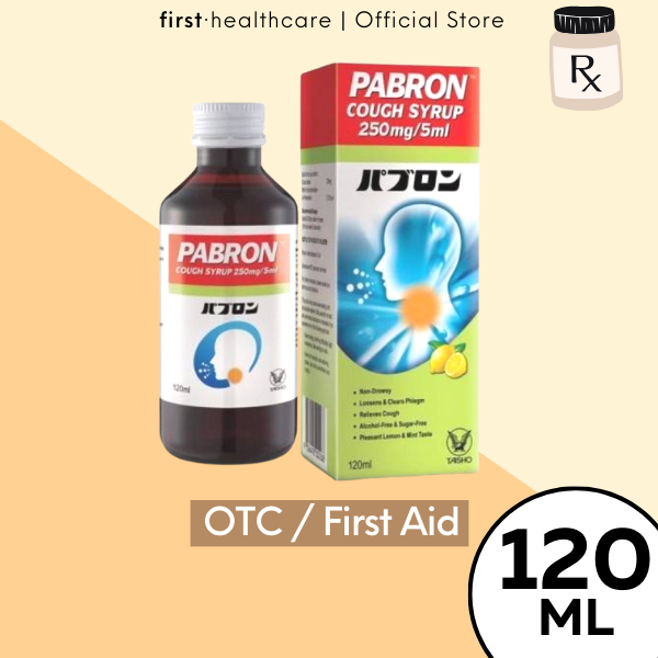 [READY STOCK!] Pabron Cough Syrup 250MG/5ML Lemon & Mint Taste (Clears ...