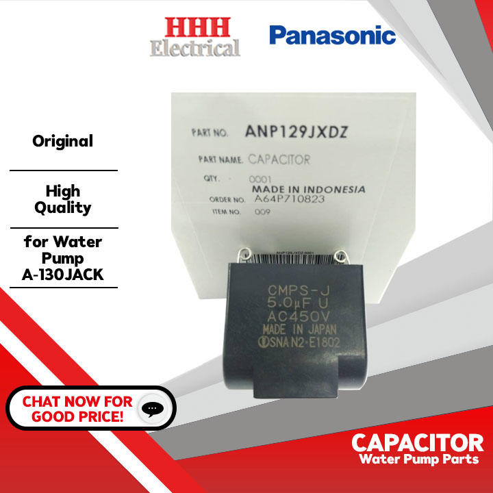 CAPACITOR PANASONIC WATER PUMP MODEL A 130 (ORIGINAL) | Shopee Malaysia
