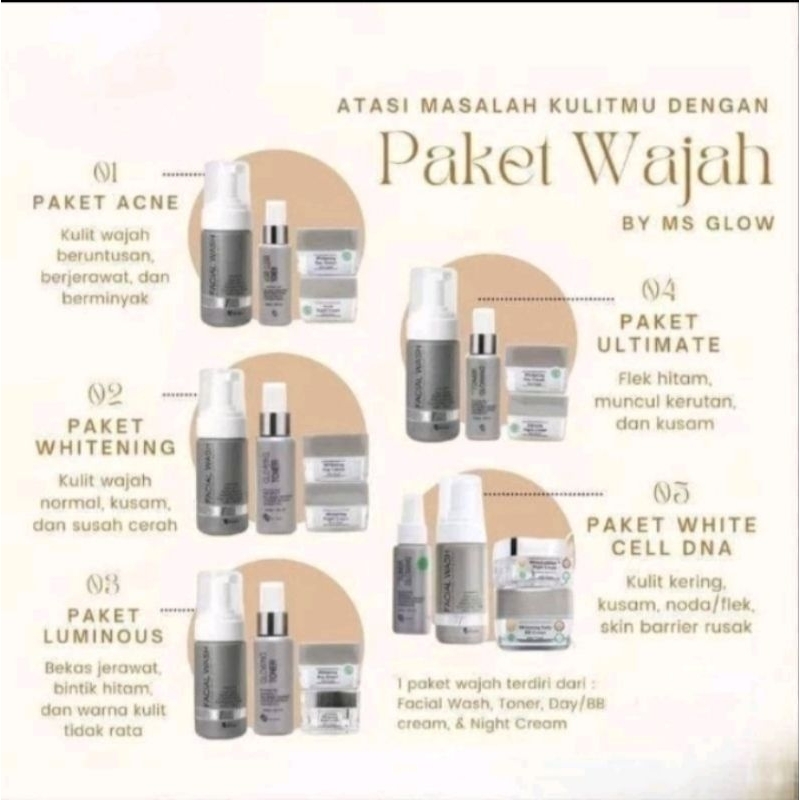ms glow beauty One set free pouch @4 | Shopee Malaysia