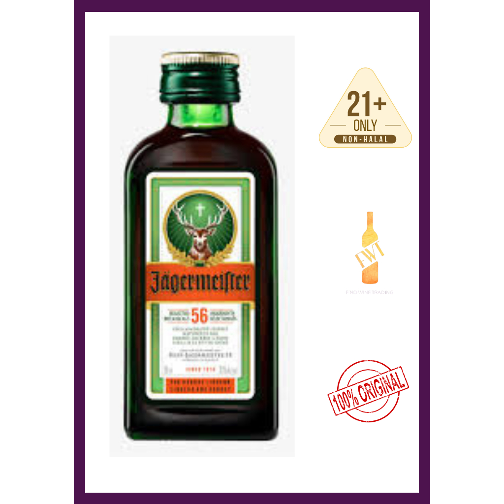 Jagermeister Miniature 20ml 35ABV GLASS BTL | Shopee Malaysia