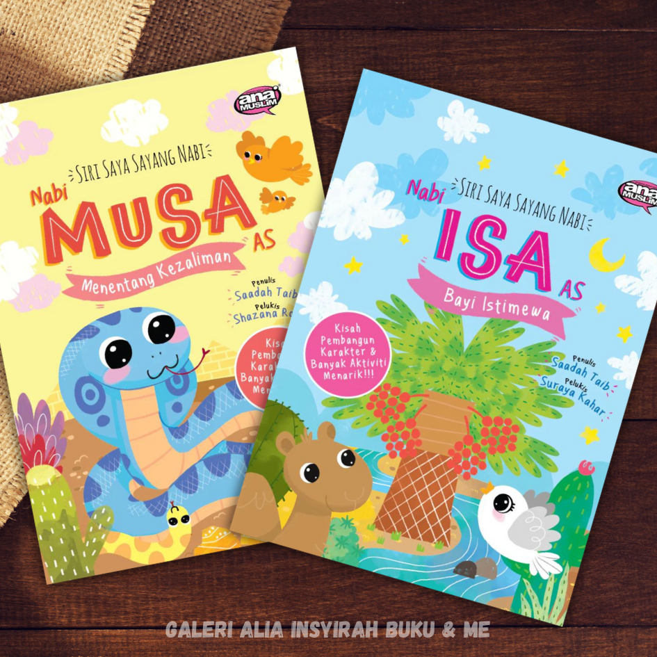 Siri Saya Sayang Nabi ANA MUSLIM Nabi Isa Nabi Musa Buku Cerita Kanak ...
