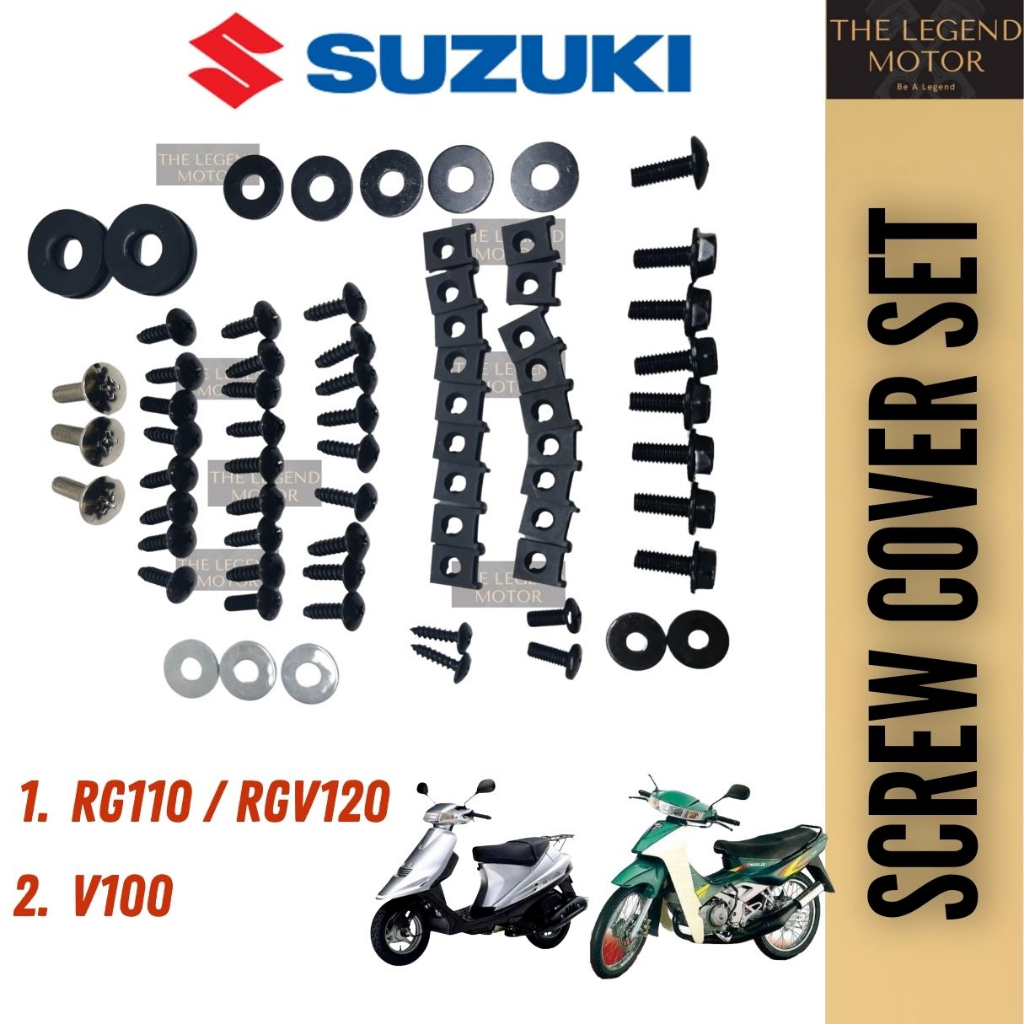 SUZUKI RGV120 RG110 RGV 120 RG Screw Body Cover Full Set Skru Skrew Nut ...