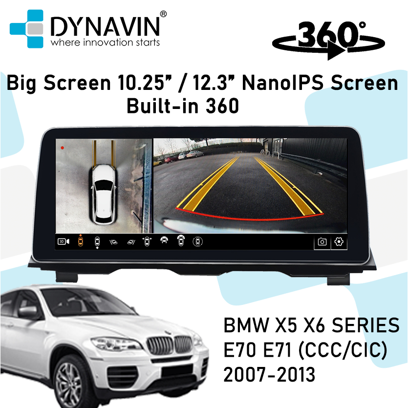 Dynavin BMW CCC CIC OEM 360 Android System Screen (12.3") E70 E71 ...