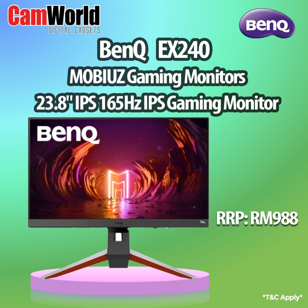 BENQ EX240 MOBIUZ Gaming Monitor 23.8'' IPS 165HZ IPS Gaming Monitor ...