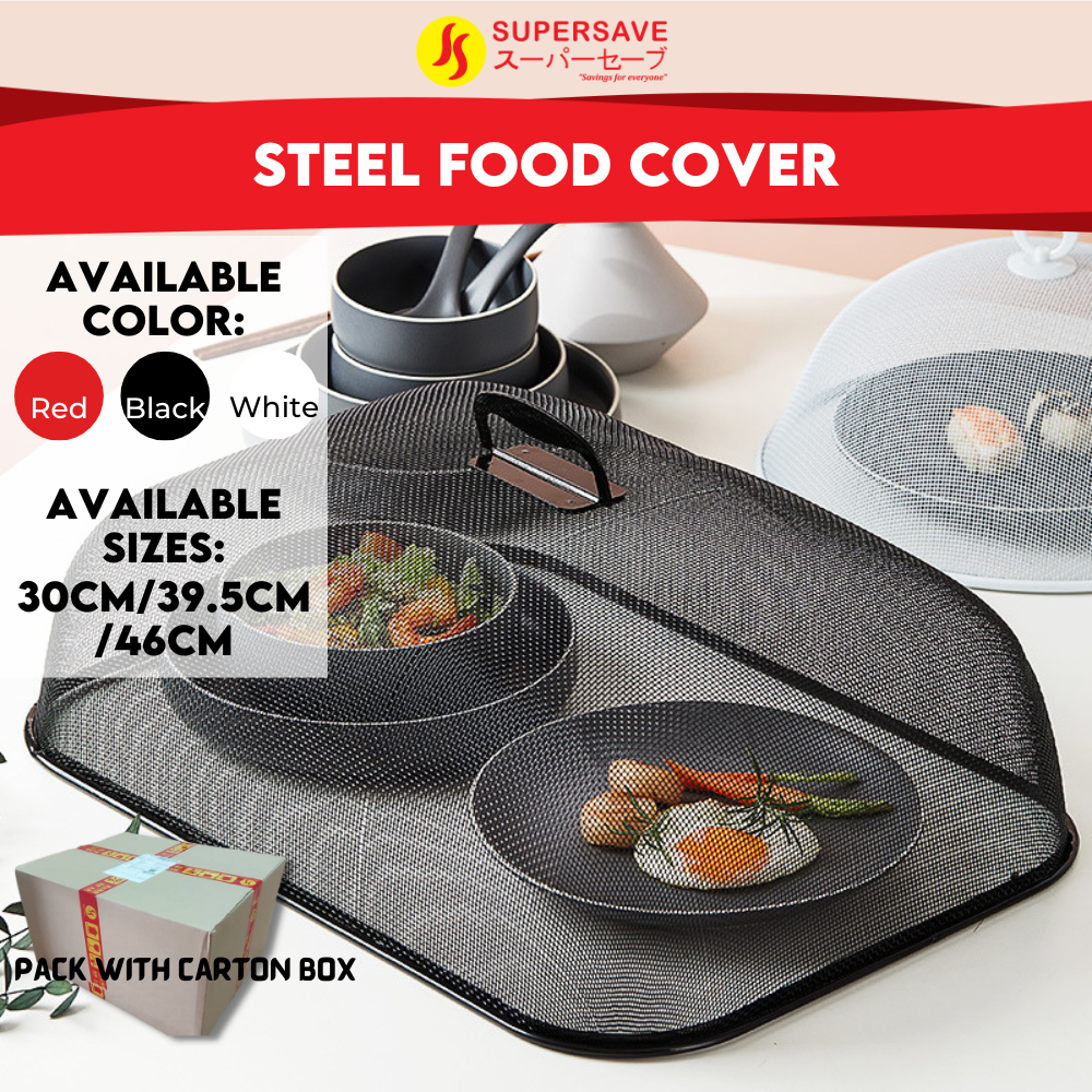 SUPERSAVE Steel Food Cover Net Modern Style Dish Cover Mesh Dish Tudung ...