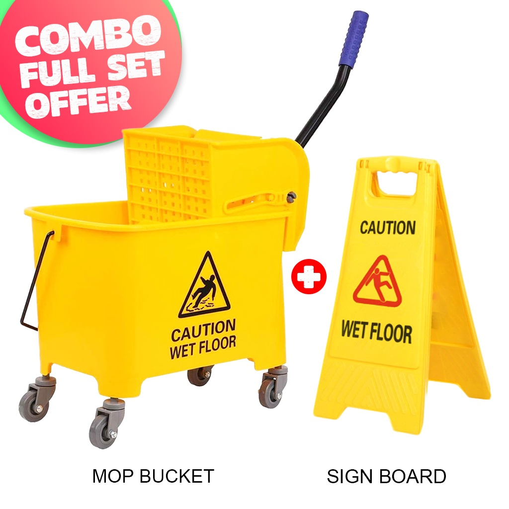 8068 20Lit Mop Bucket With Castor Baldi Mop Beroda Janitor Cart Mop ...