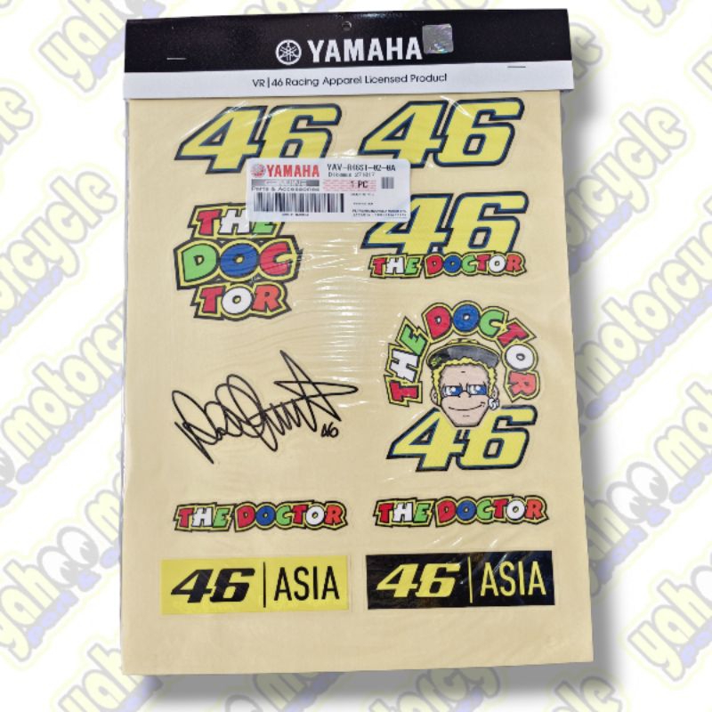 💯 ORIGINAL STICKER VR46 ROSSI SGV RIDER 2 | Shopee Malaysia