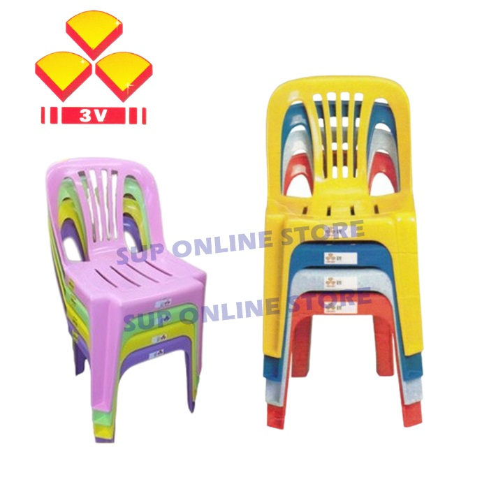 3V Plastic Kid Chair / Child Plastic Chair/ Kerusi Budak-Budak CC701 ...