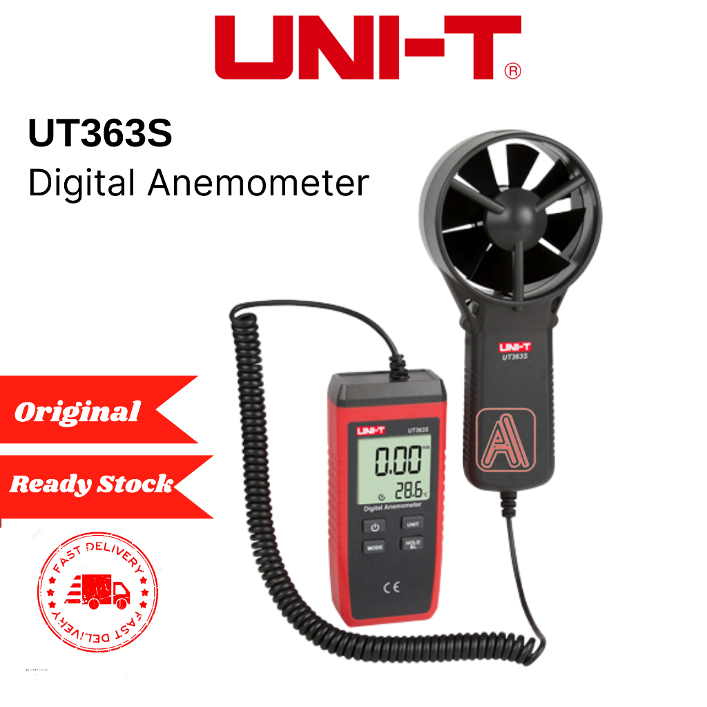 UNI-T UT363 /UT363S -10°C~50°C Mini Wind Speed Anemometer 0~30m/s ...