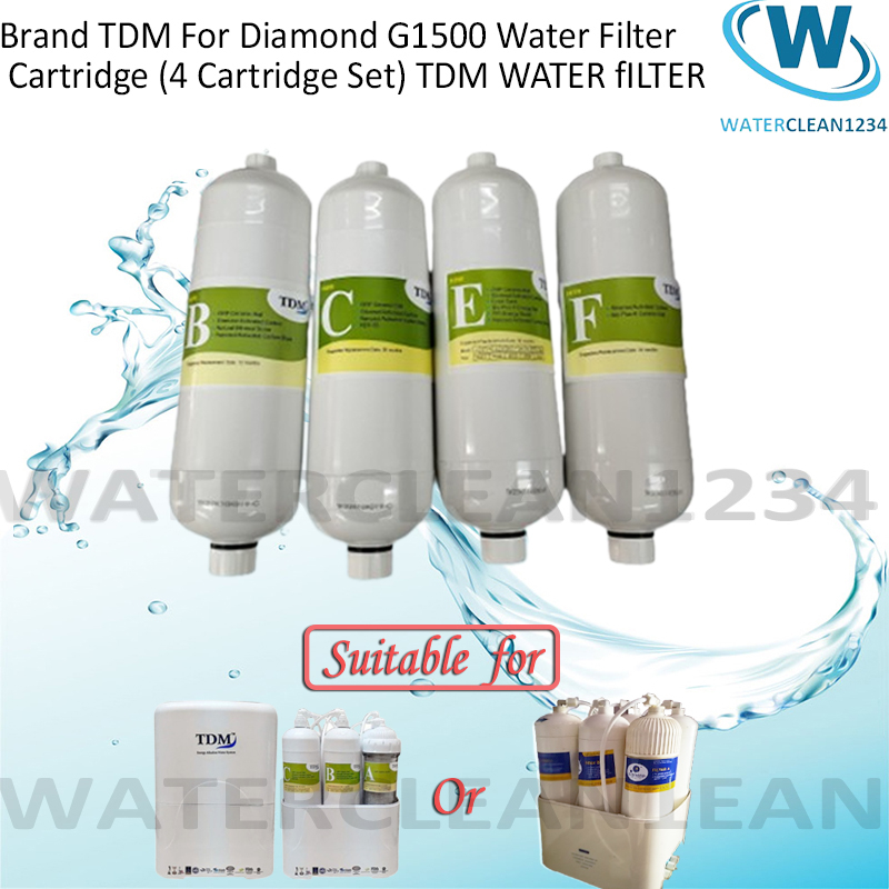 Brand TDM For Diamond G1500 Water Filter Cartridge ( 4 Cartridge Set ...