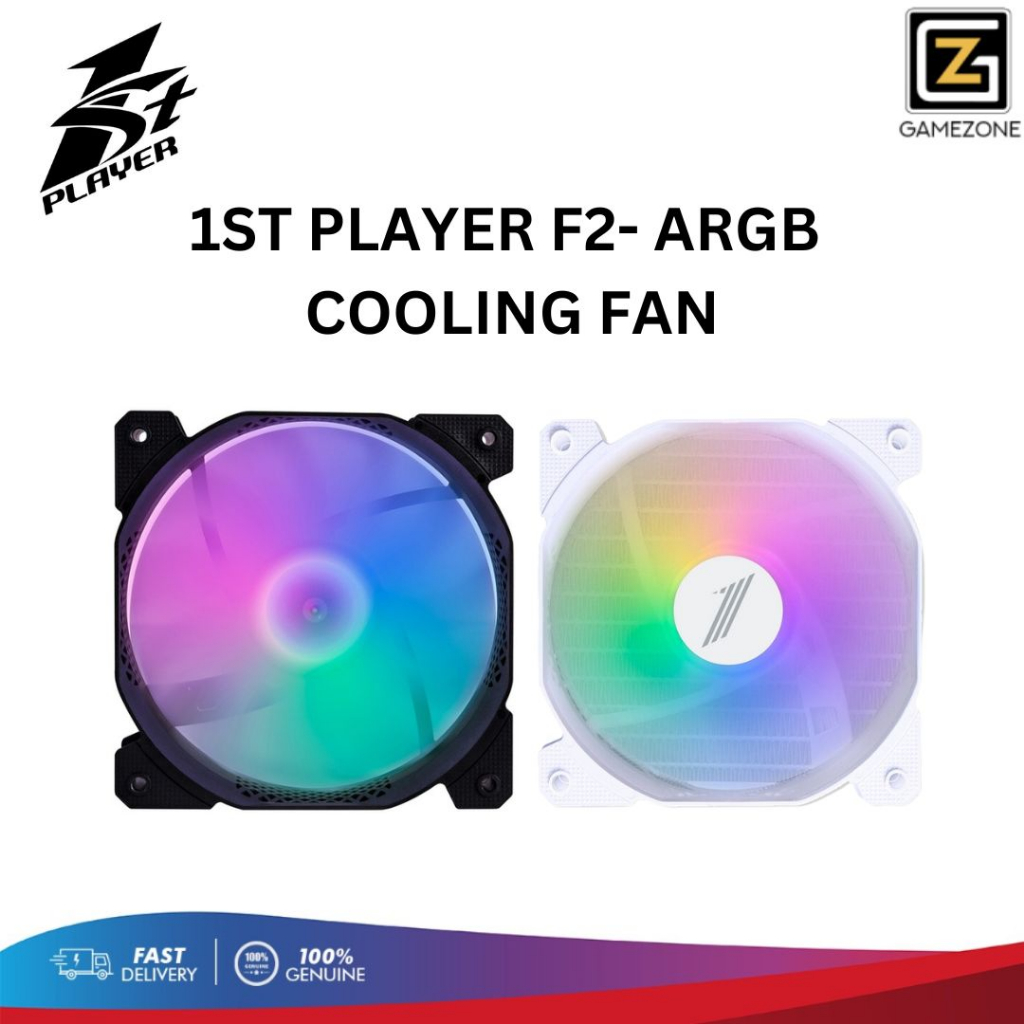 1st Player F2 ARGB PC Cooling Case Fan 120mm 5-Pin Connector Hydro ...