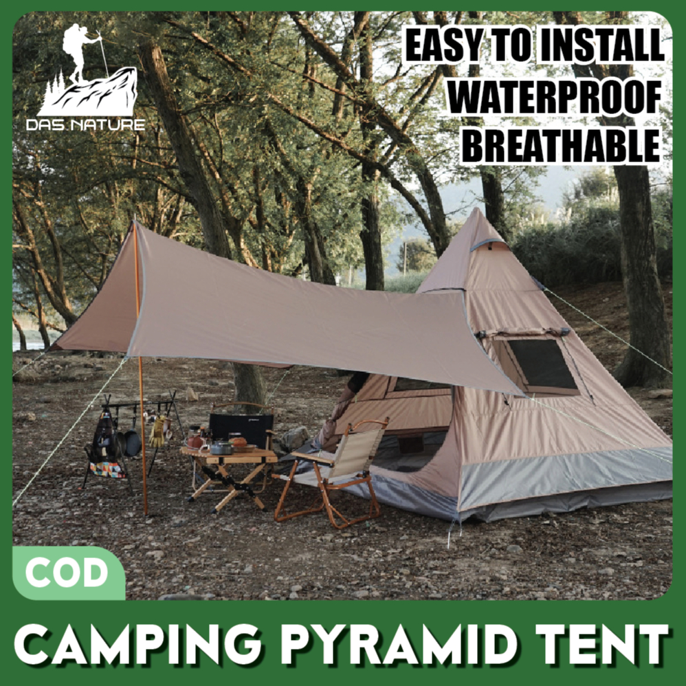 Das Nature™ Pyramid Khemah Tent Camping 3-4 Person MS Teepee MX Pro ...