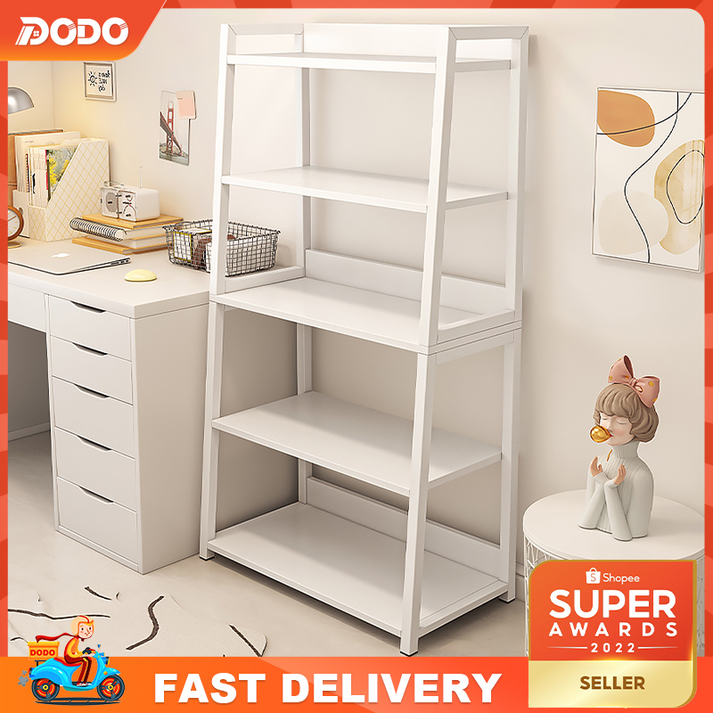 DO 4/5 Tier Multipurpose Bookshelf Shelves Storage Rack Wooden Book ...